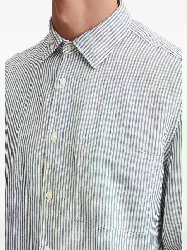 Marc O'polo Striped Button-up Shirt - Grey