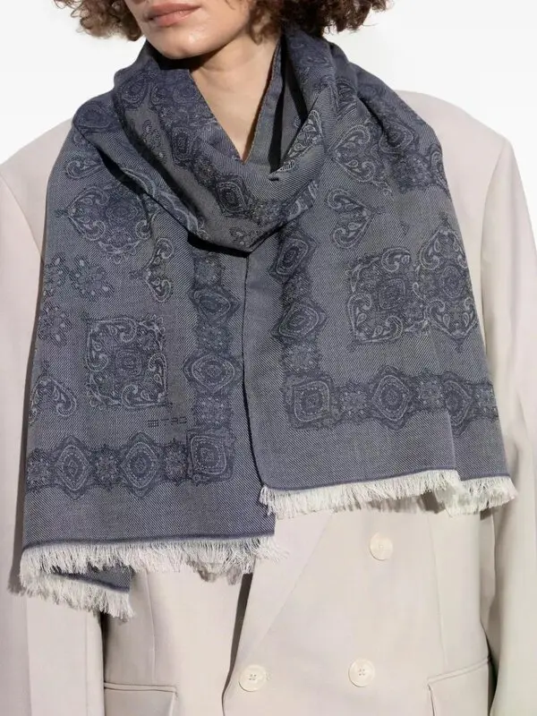 Etro Paisley-print Fringed Scarf