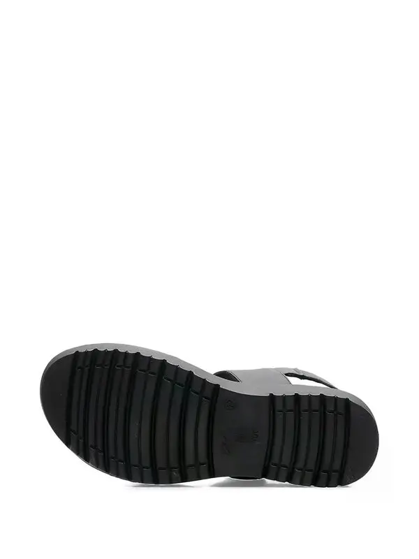 ARA Bilbao Platform Sandals With Oversized Buckle - Black