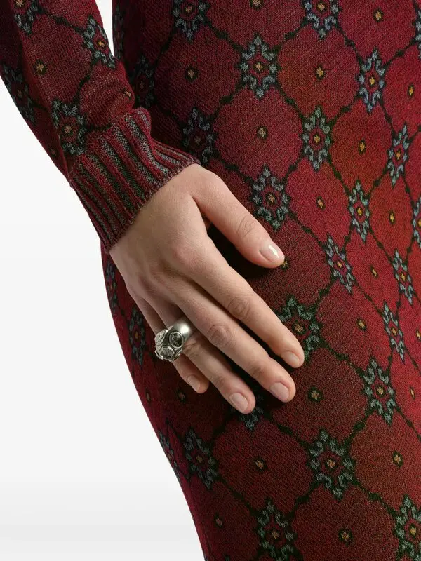 Etro Tone Crystal Embellished Ring - Silver