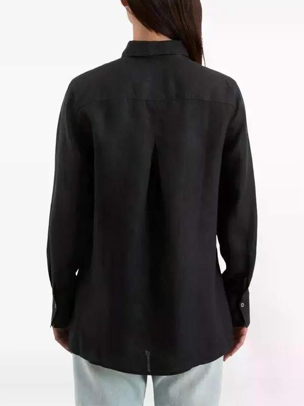 Marc O'polo Button-down Linen Shirt - Black