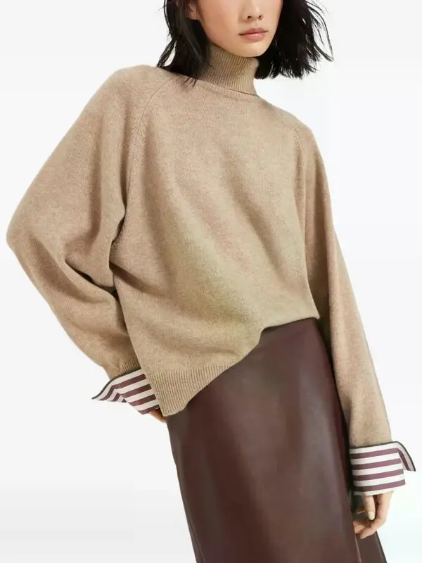 Brunello Cucinelli Cashmere Roll Neck Sweater