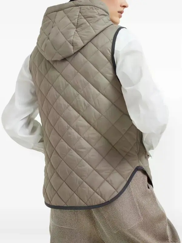 Brunello Cucinelli Quilted Gilet - Neutrals