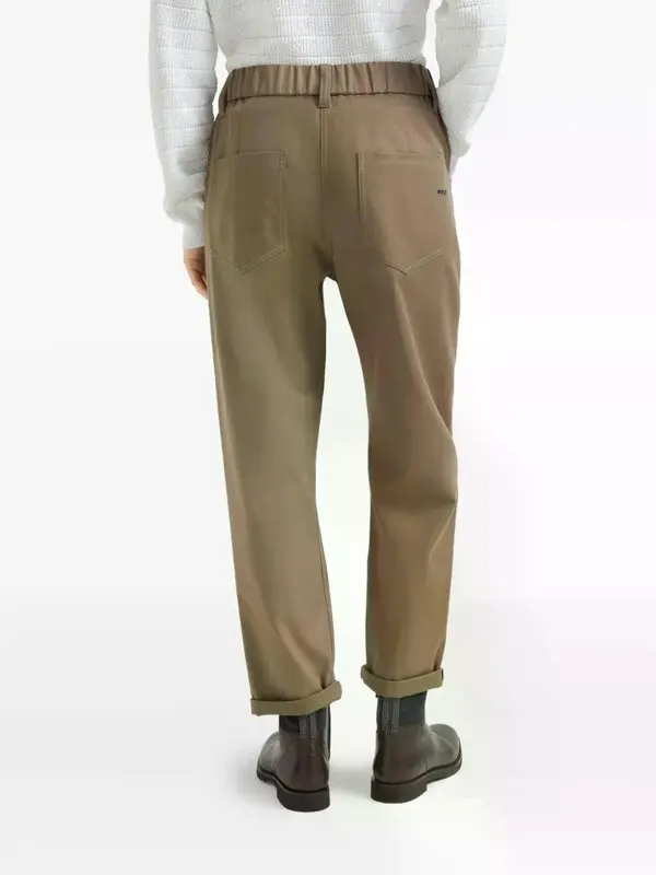 Brunello Cucinelli High-waisted Trousers - Brown
