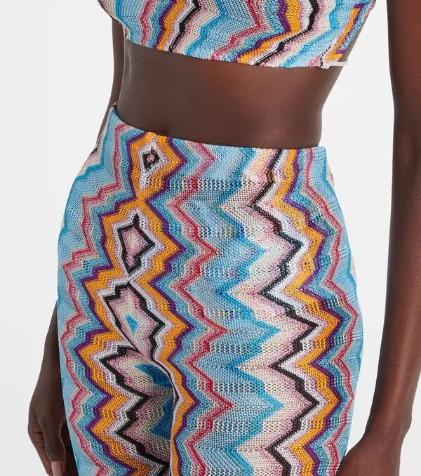Missoni Zigzag High-rise Flared Pants