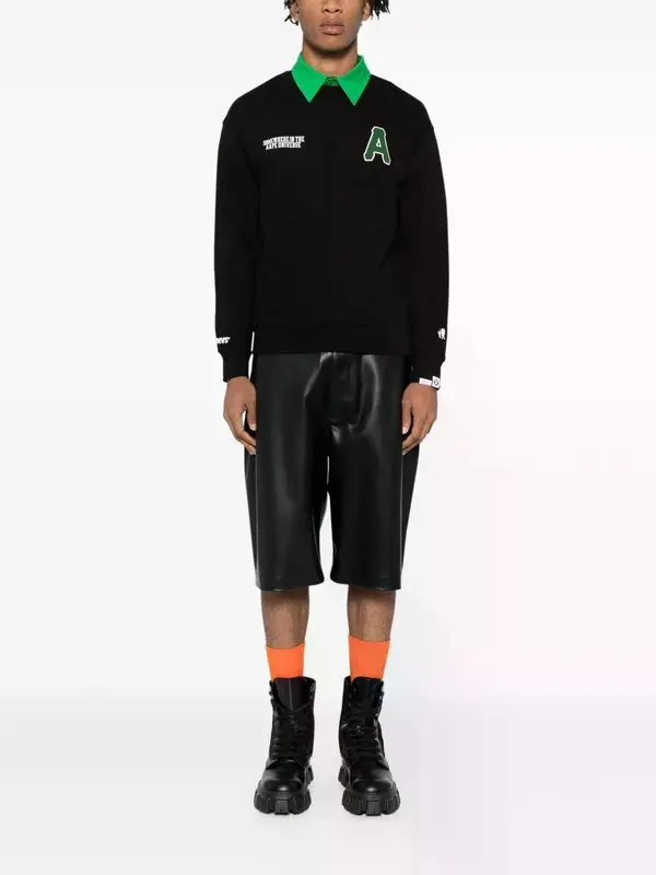 AAPE BY *A BATHING APE Crew Neck Sweatshirt - Black