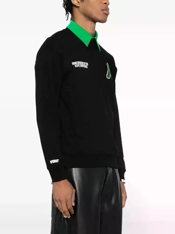 AAPE BY *A BATHING APE Crew Neck Sweatshirt - Black