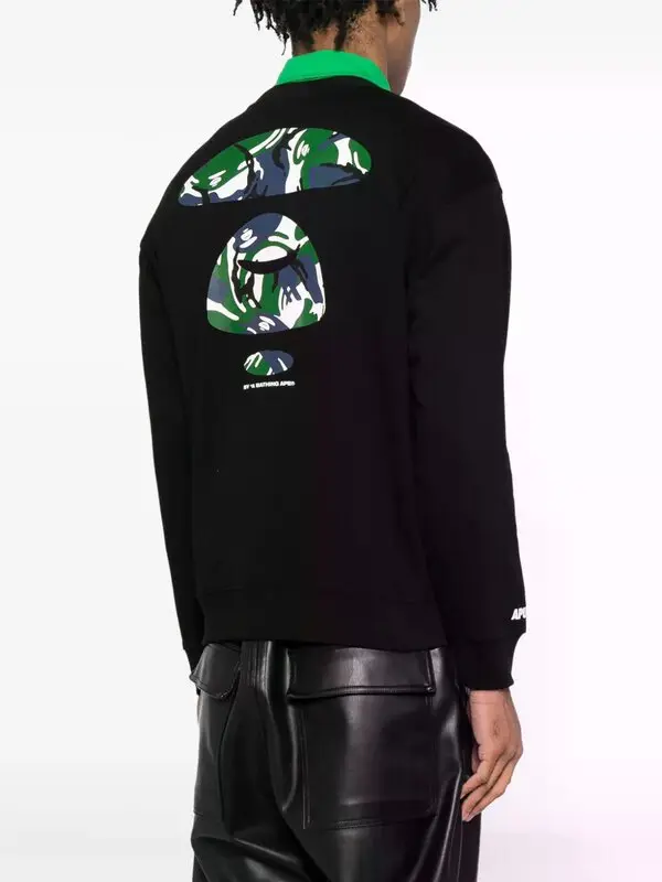 AAPE BY *A BATHING APE Crew Neck Sweatshirt - Black