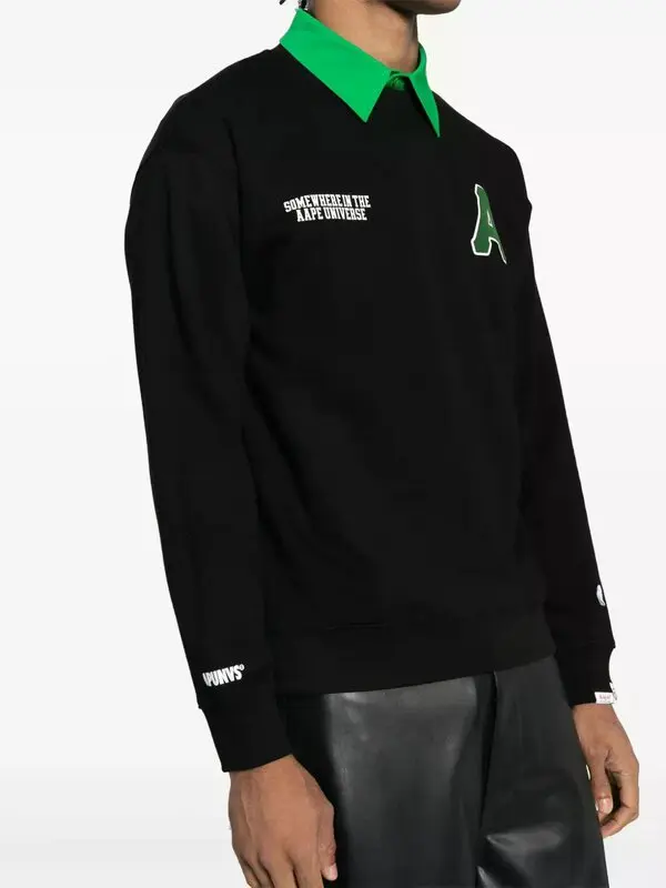 AAPE BY *A BATHING APE Crew Neck Sweatshirt - Black