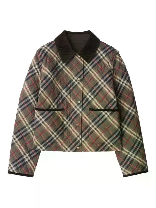 Burberry Check Quilted Jacket