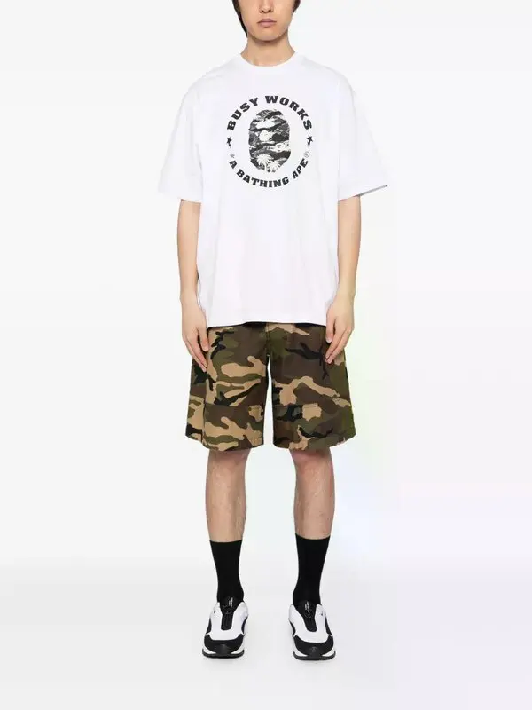 A BATHING APE Logo-printed T-shirt - White