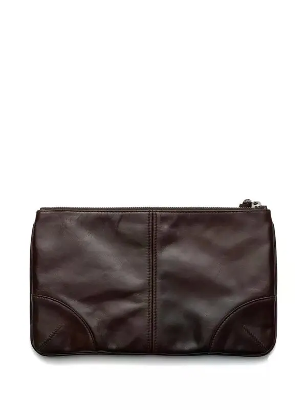 Prada Leather Clutch - Brown