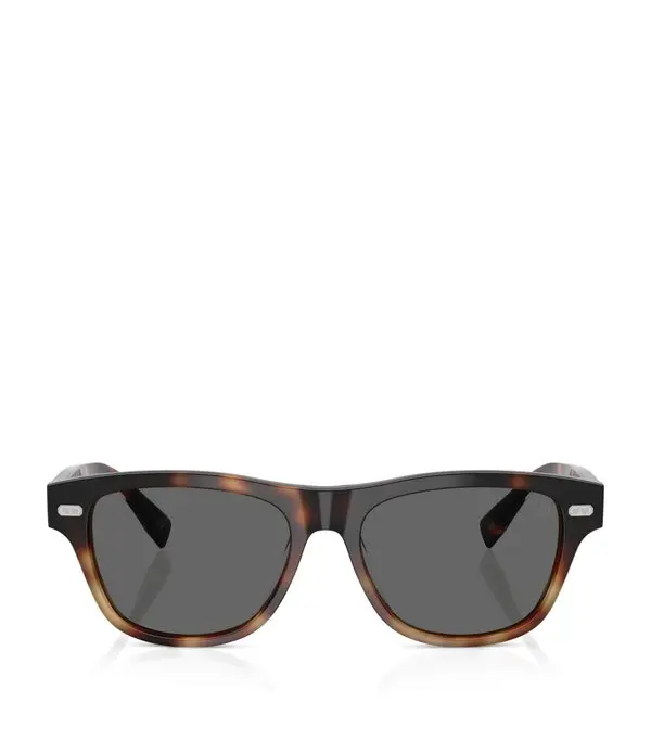Brunello Cucinelli Acetate Wayfarer Sunglasses - Brown