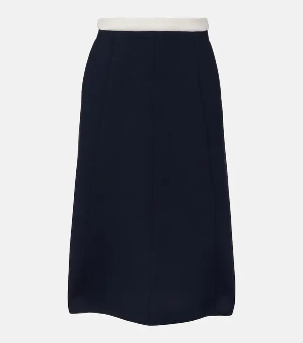 Max Mara Abaco Pleated Midi Skirt