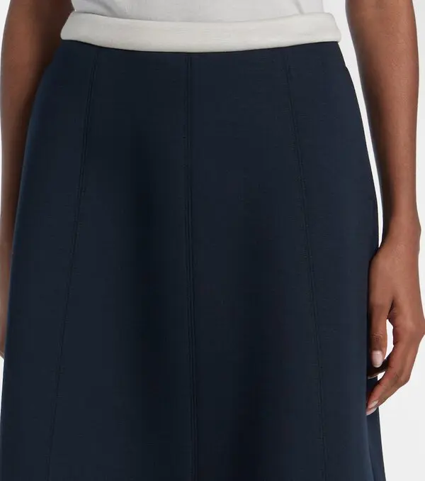 Max Mara Abaco Pleated Midi Skirt
