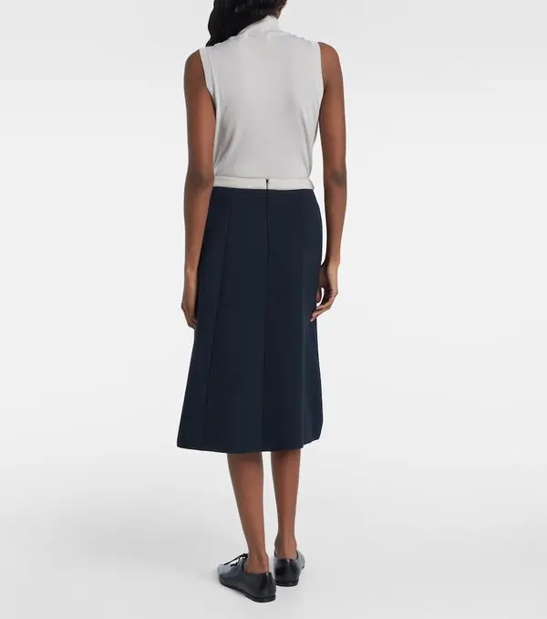 Max Mara Abaco Pleated Midi Skirt