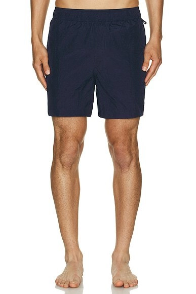 Onia Nylon Crinkle 5" Swim Trunk - Deep Navy