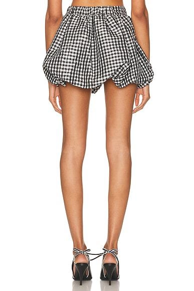 GANNI Check Mini Bubble Skirt