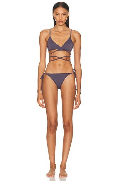 Attico Two-piece Bikini Set - Grey