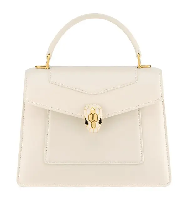 BVLGARI Serpenti Forever Top-handle Bag - White