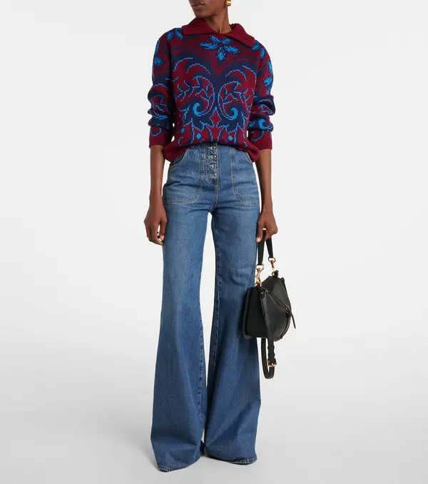 Etro Leather Tote Bag