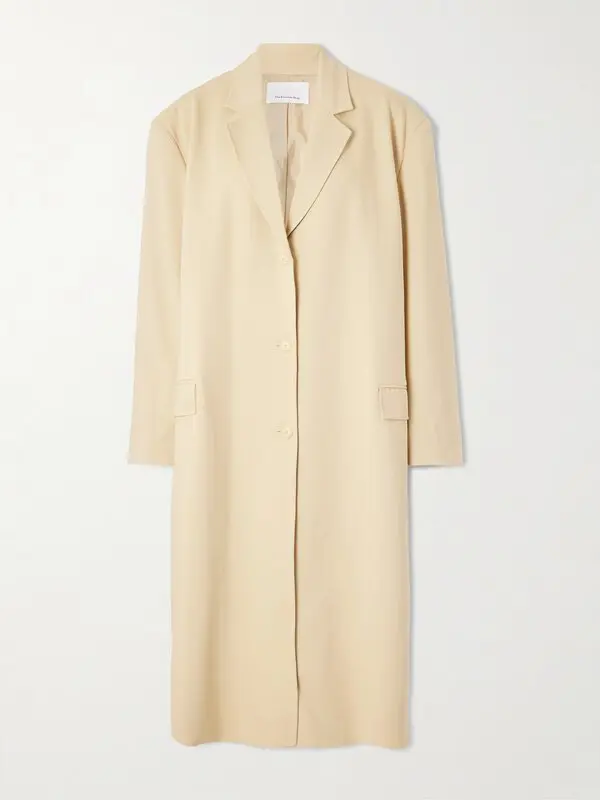 THE FRANKIE SHOP Tribeca Oversized Woven Coat - Neutrals