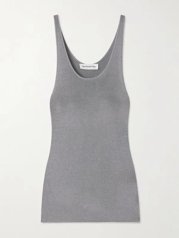 THE FRANKIE SHOP Rivo Knitted Tank - Gray