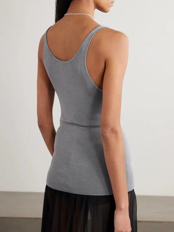 THE FRANKIE SHOP Rivo Knitted Tank - Gray
