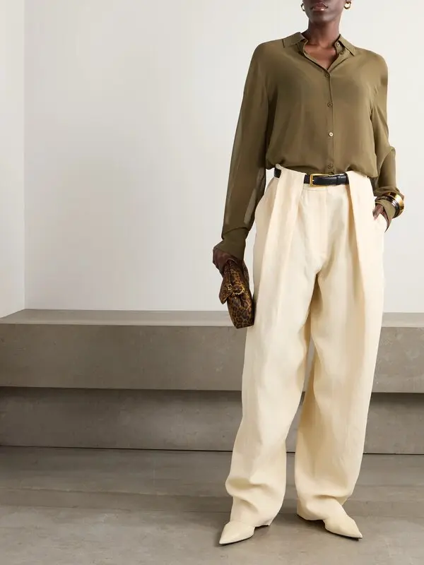 THE FRANKIE SHOP Peri Georgette Shirt