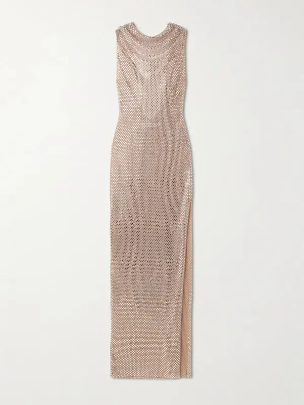SELF-PORTRAIT Embellished Mesh Gown