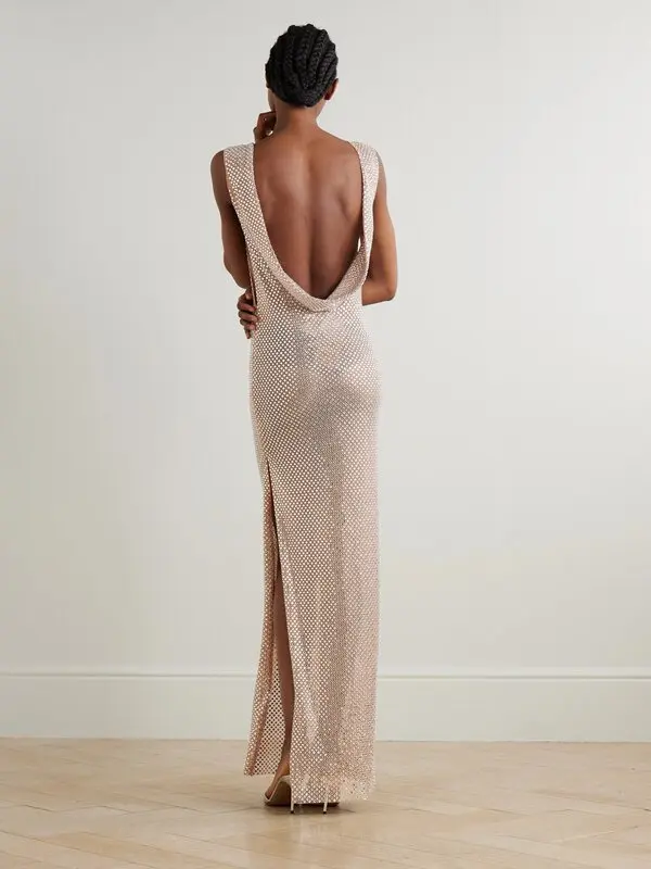 SELF-PORTRAIT Embellished Mesh Gown