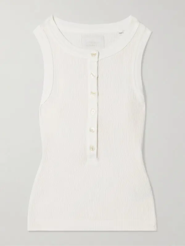 Citizens Of Humanity Caralyn Ribbed Jersey Tank - Neutrals