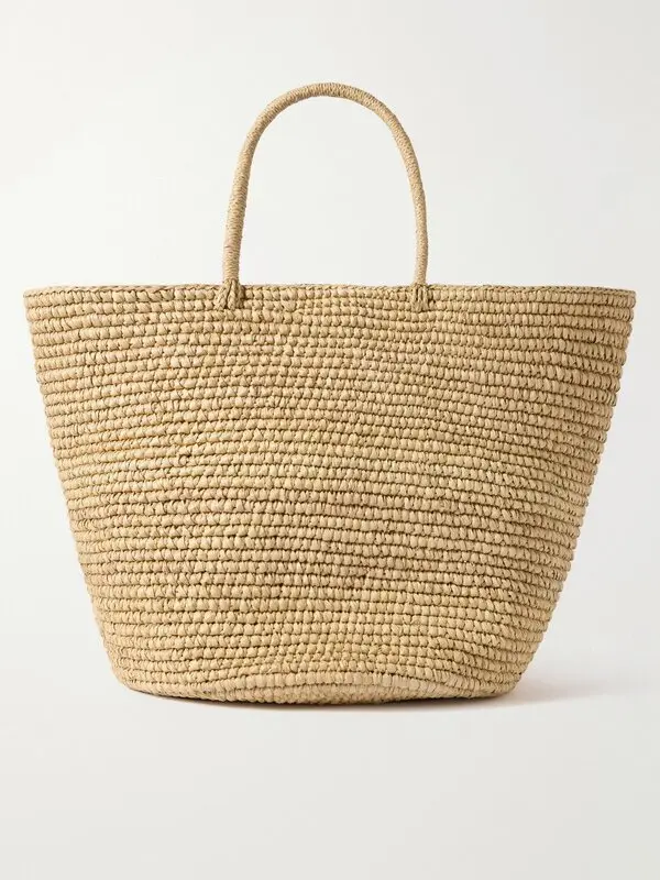 SENSI STUDIO Large Straw Tote - Brown