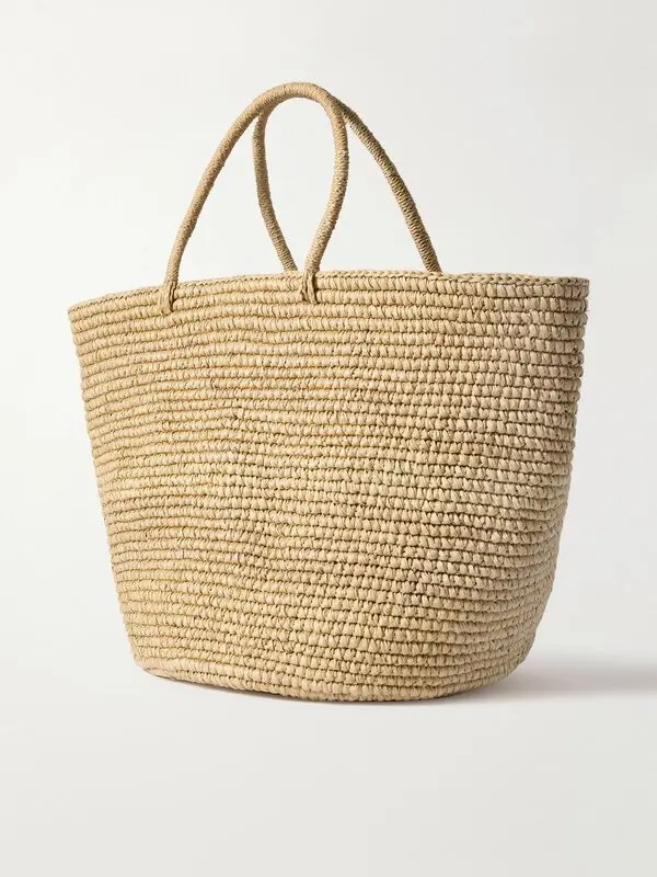 SENSI STUDIO Large Straw Tote - Brown