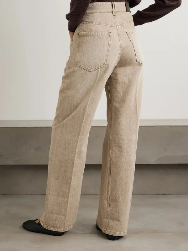 Brunello Cucinelli High-rise Wide-leg Jeans