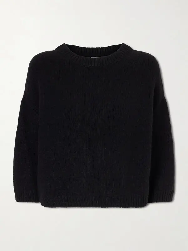 Khaite Sabina Cashmere Sweater - Black