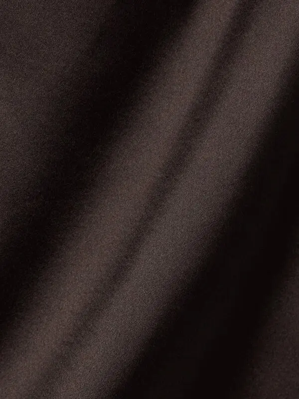 Staud Phare Draped Silk-blend Midi Dress