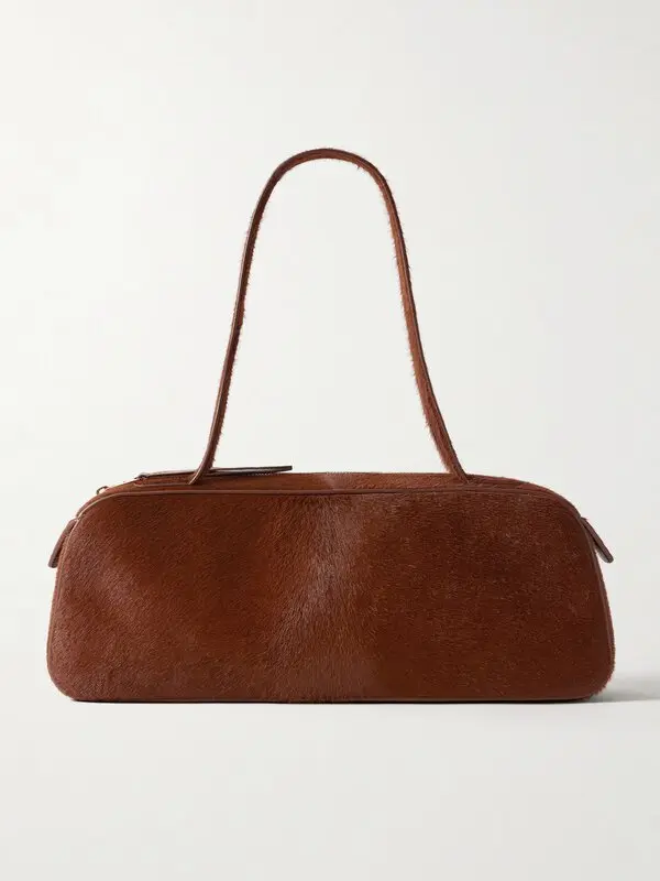 Khaite Simona Calf Hair Shoulder Bag - Red