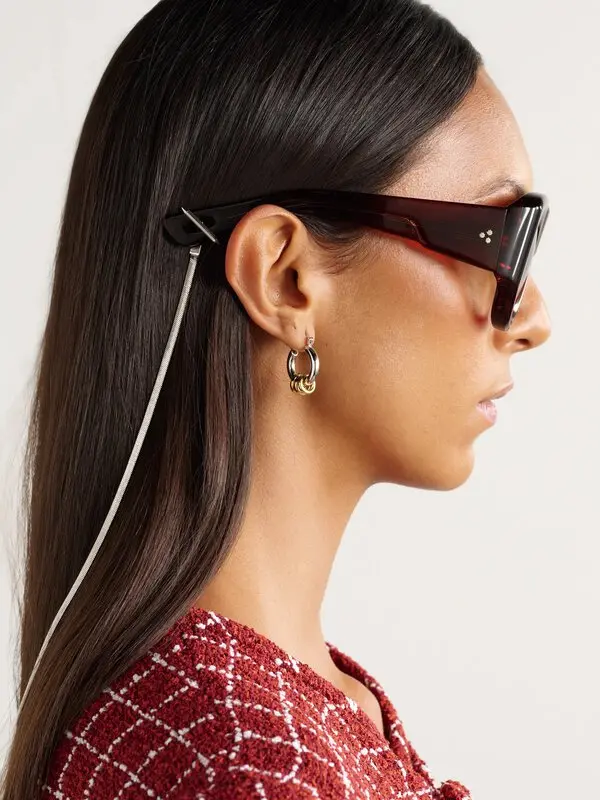 JACQUES MARIE MAGE Barclay Aviator Sunglasses - Brown