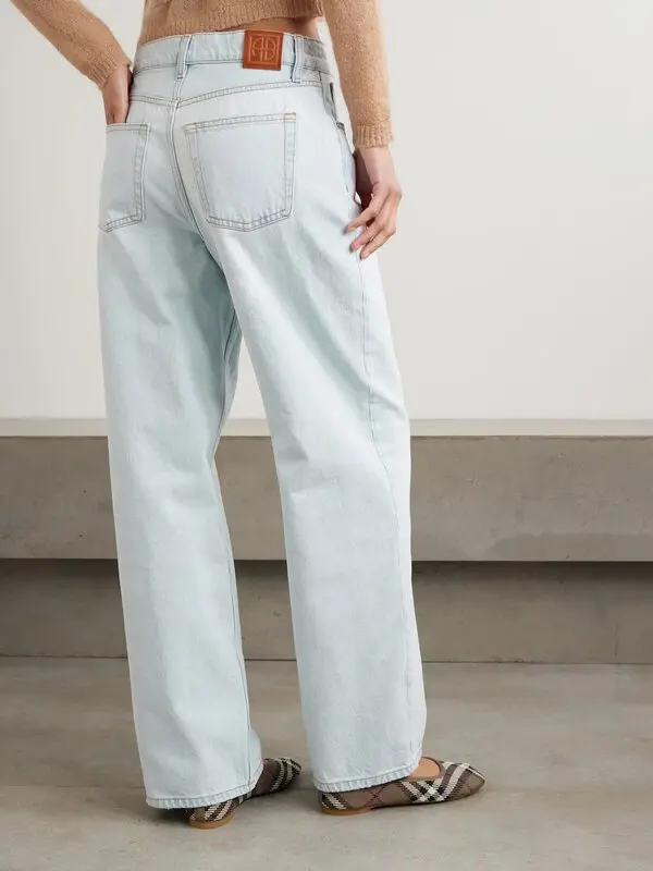 ANINE BING Manon High-rise Wide-leg Jeans - Blue
