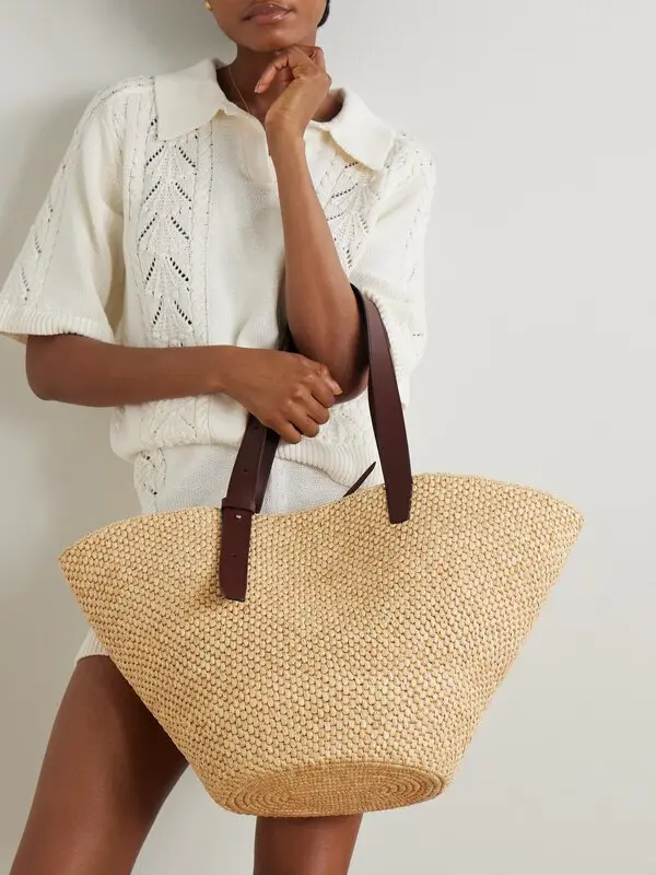 LIÉ STUDIO Bianca Raffia Tote