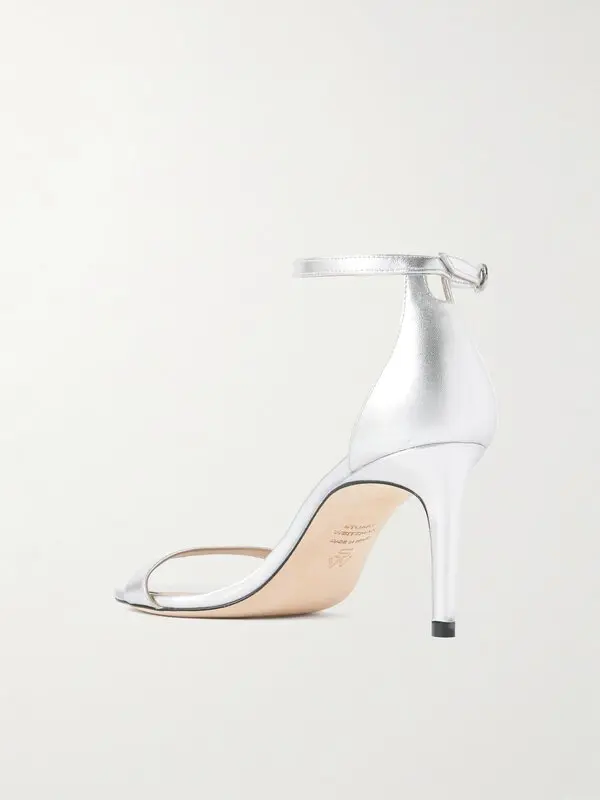 STUART WEITZMAN Metallic Leather Sandals