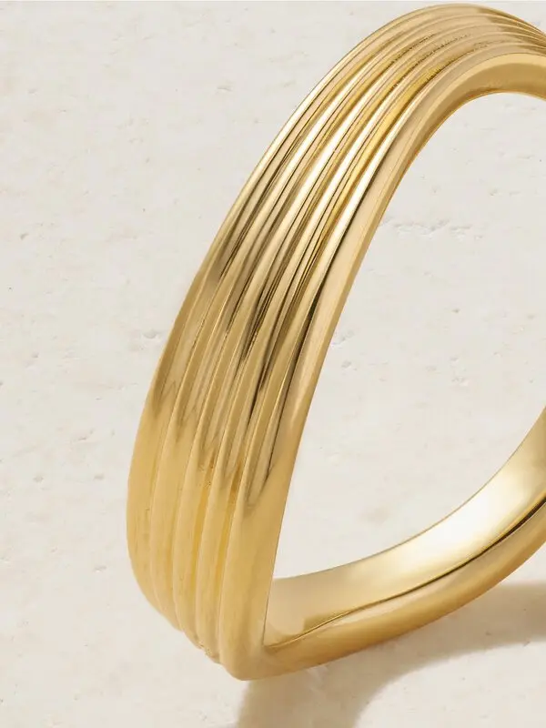 Fernando Jorge 18-karat Stream Lines Wave Ring - Gold