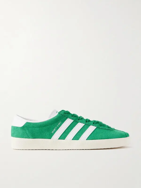 ADIDAS ORIGINALS X Sporty & Rich Suede Sneakers - Green