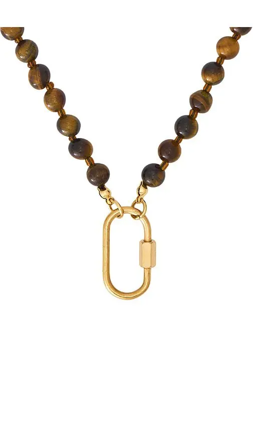 PETIT MOMENTS Beaded Carabiner Necklace