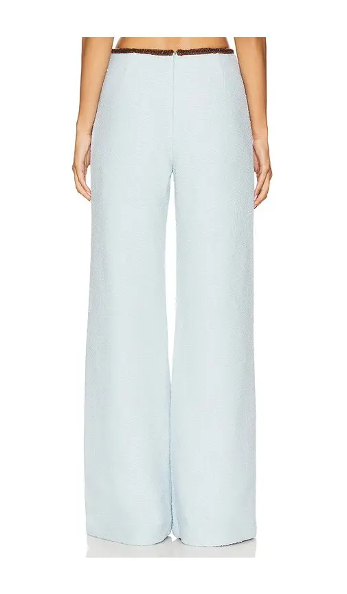Amanda Uprichard Windsor Tweed Trousers - Baby Blue