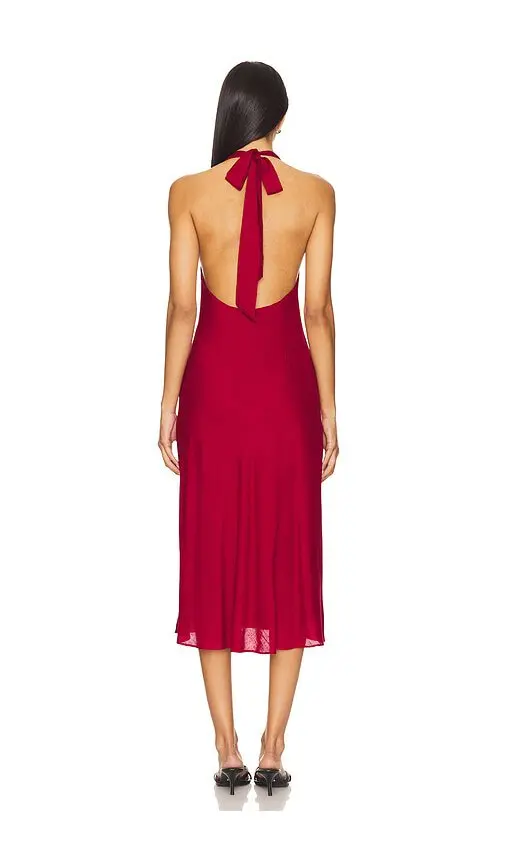 NIA Daria Halter Midi Dress