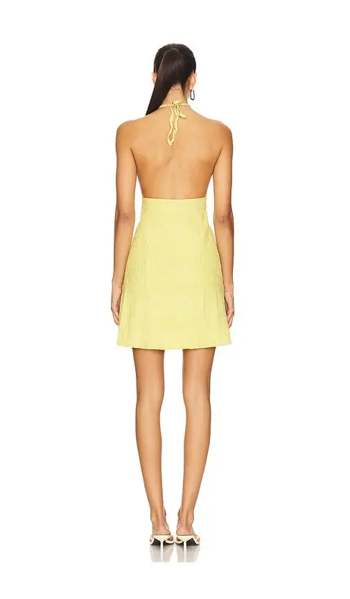 MORE TO COME Kindall Mini Dress - Lemon