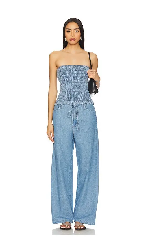 Lna Gigi Tube Top - Blue