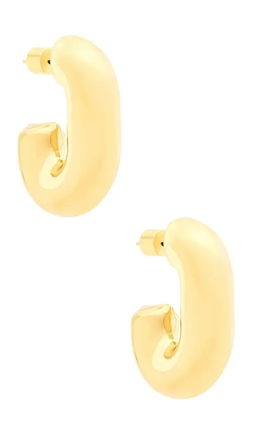 JOOLZ BY MARTHA CALVO Kayla Link Earrings - Metallic Gold